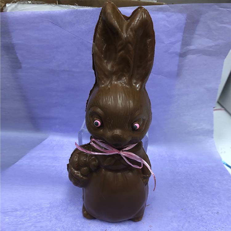 15oz Chocolate Bunny with Basket – Matisse Chocolatier Gourmet ...